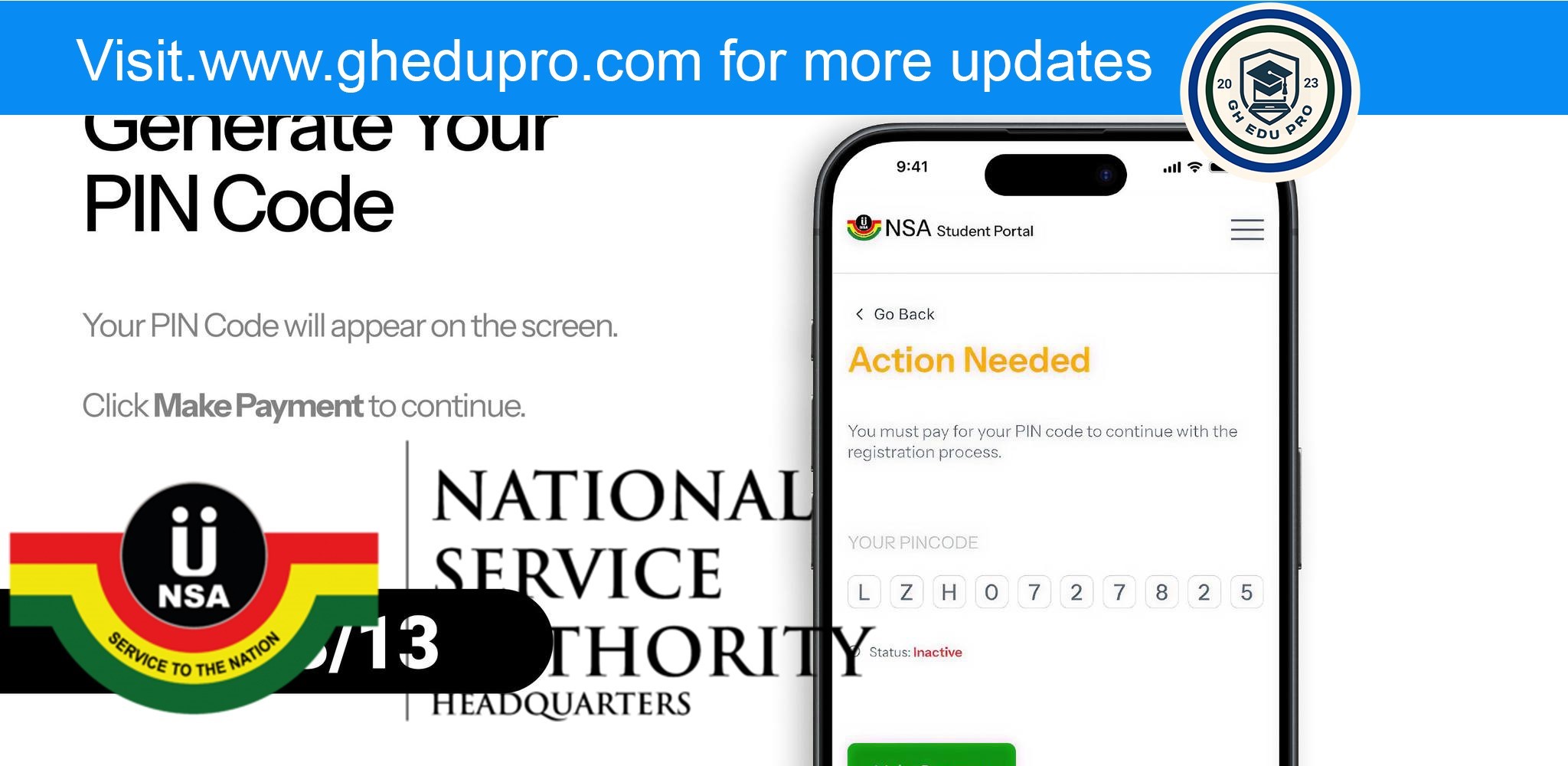 How to Generate Your NSS PIN Code and Complete Enrollment Online ...